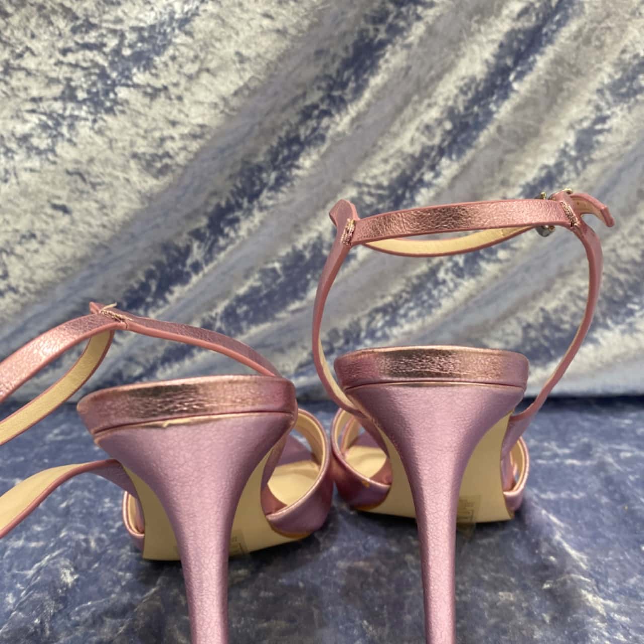 Forever New Womens Size 8 Pink Metallic Heels