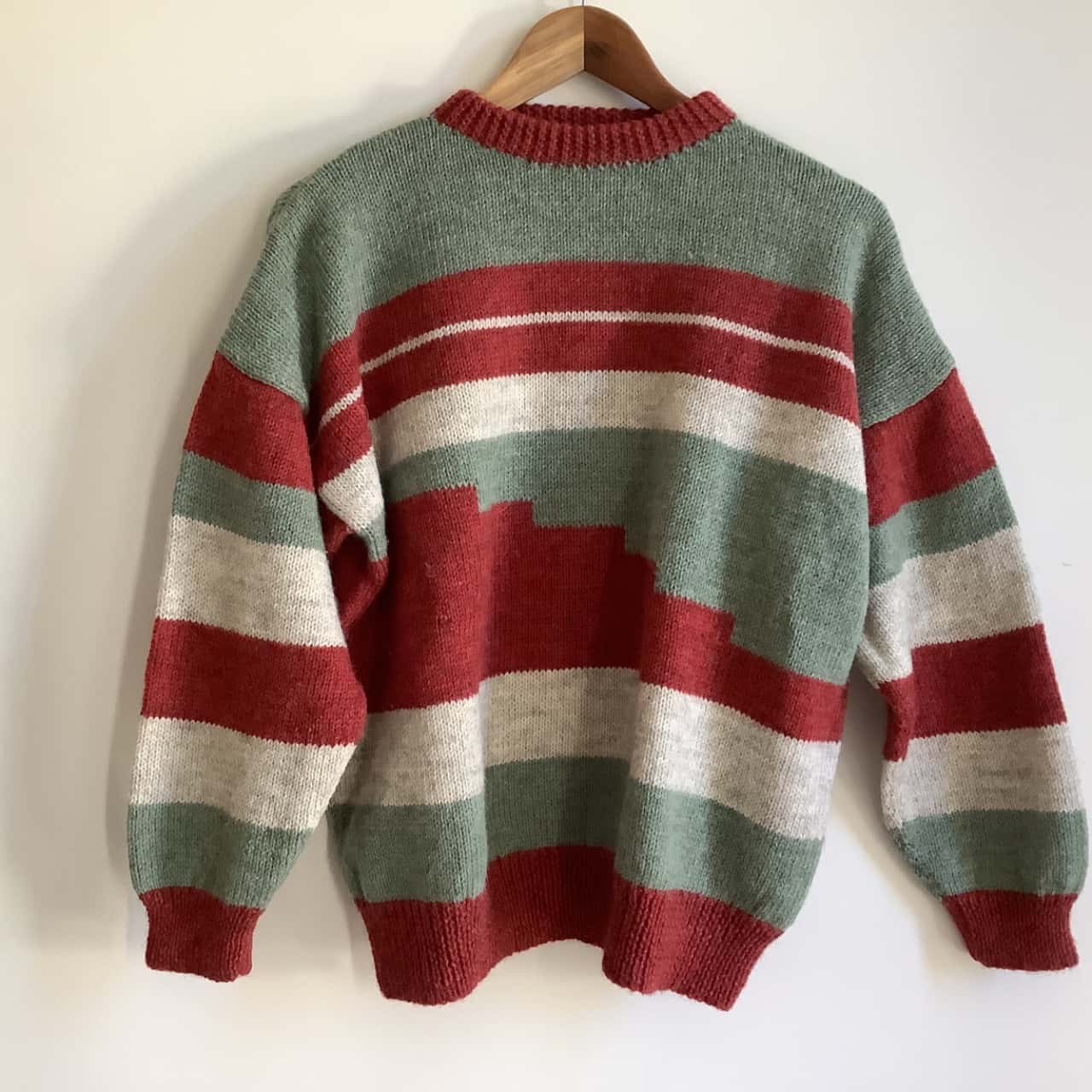 Home made Unisex Crew Neck Pattern wool Jumper(s)