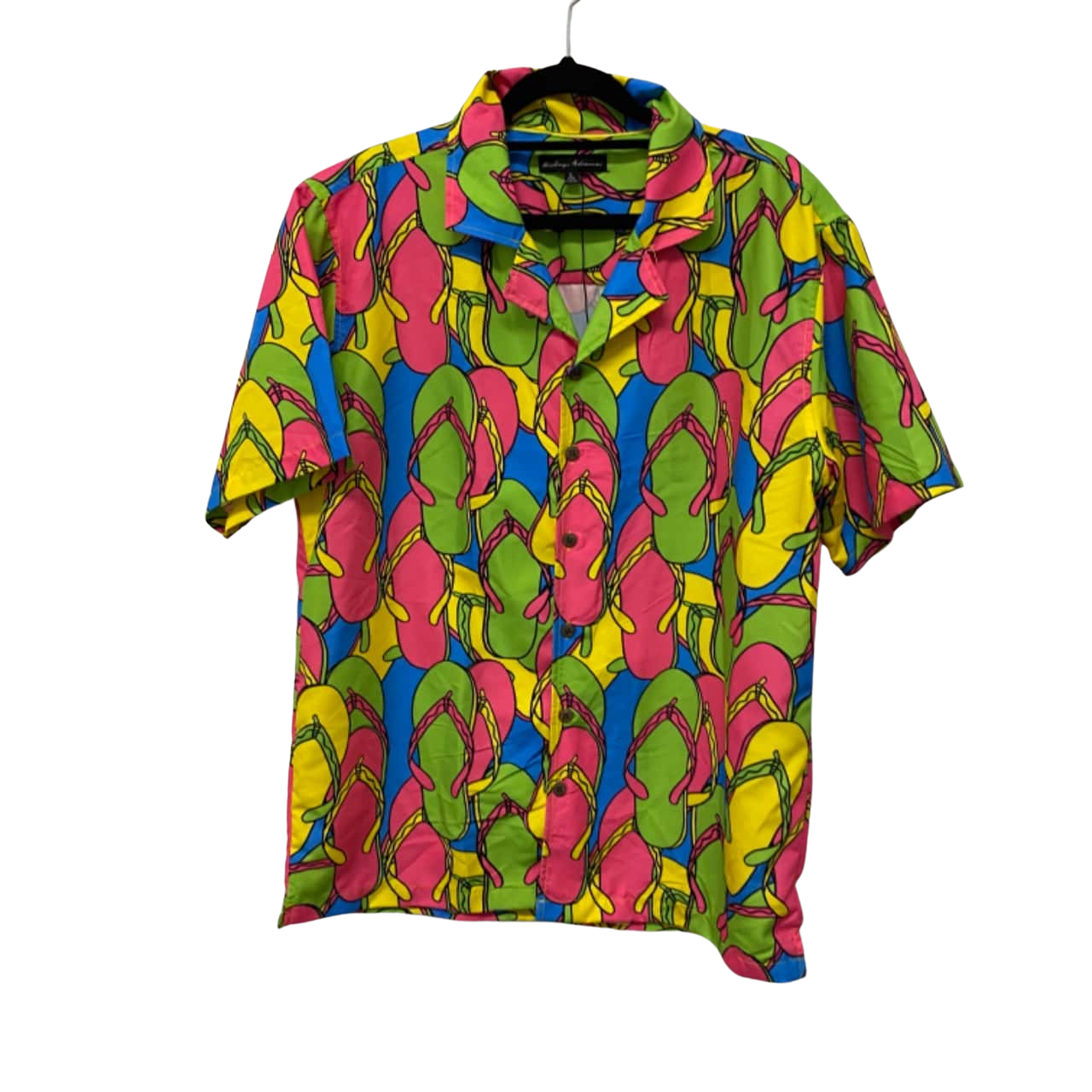 Riley Adams Mens Size L Short Sleeve Multicoloured / Pattern Thongs(s)