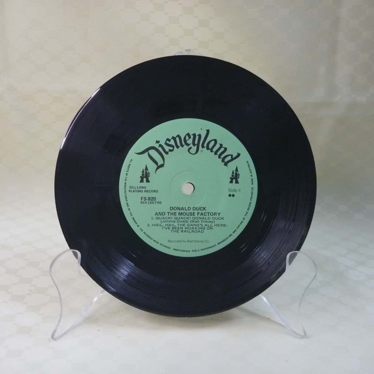 (New Low Price!) Retro Vinyl Album 7" - "A Disneyland Long-Playing ...