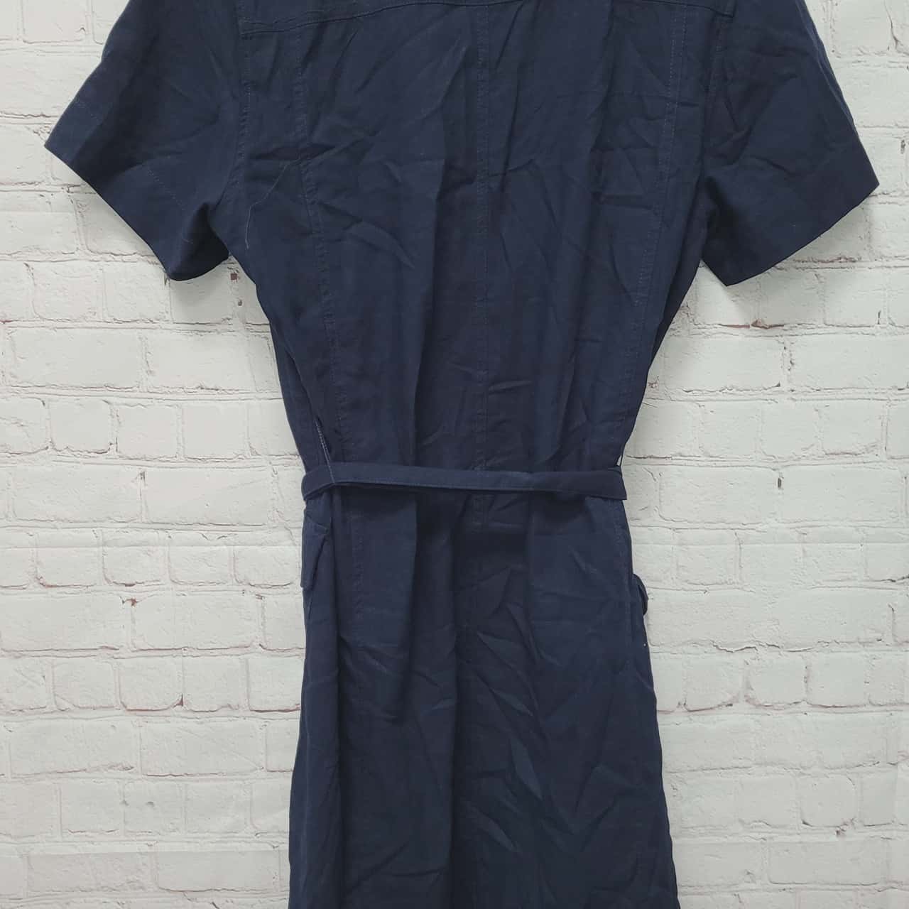 Katies Womens Size 12 Navy Blue Button Up Dress(s)