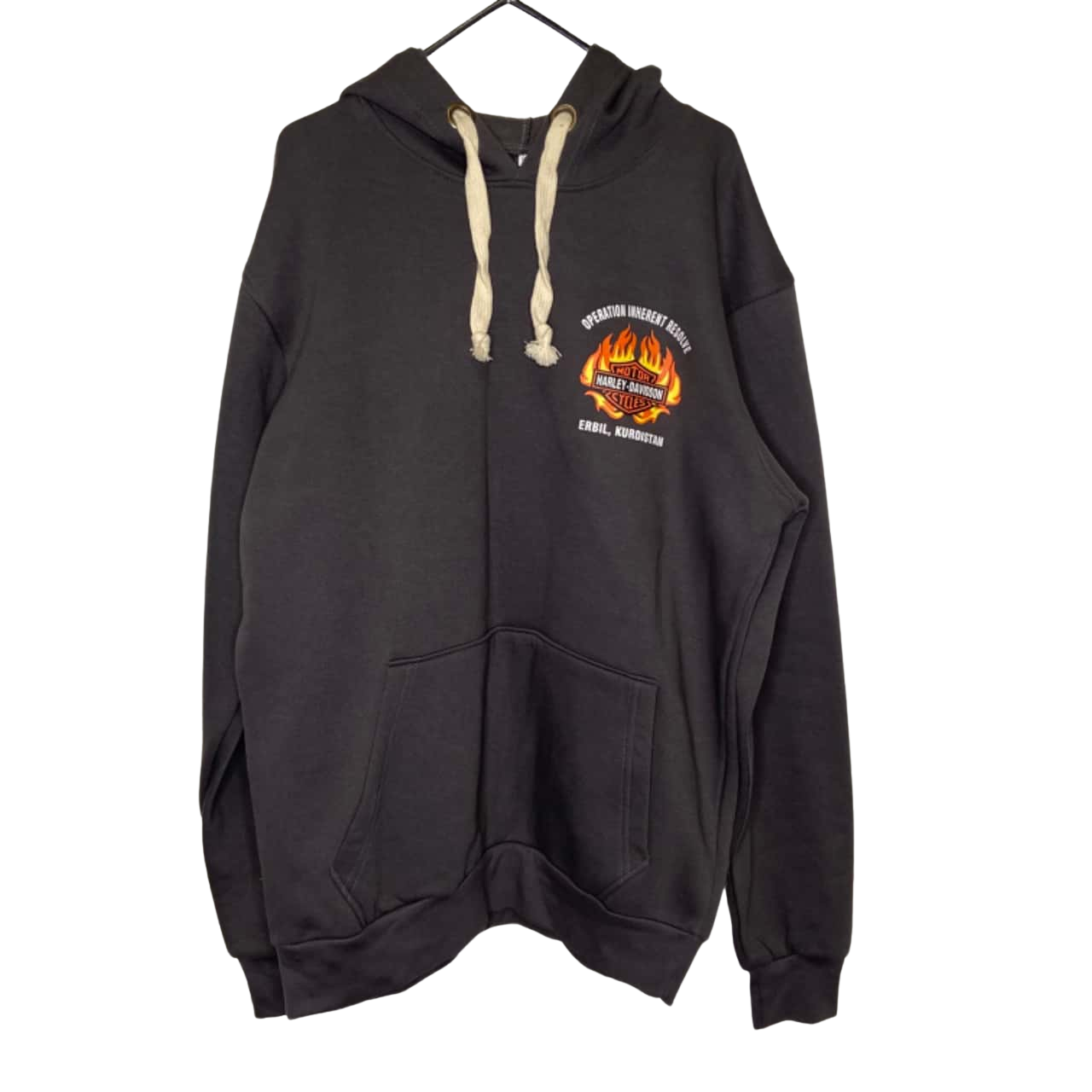 Harley Davidson Mens Operation Inherent Resolve Size XL Hoodie Grey (s)