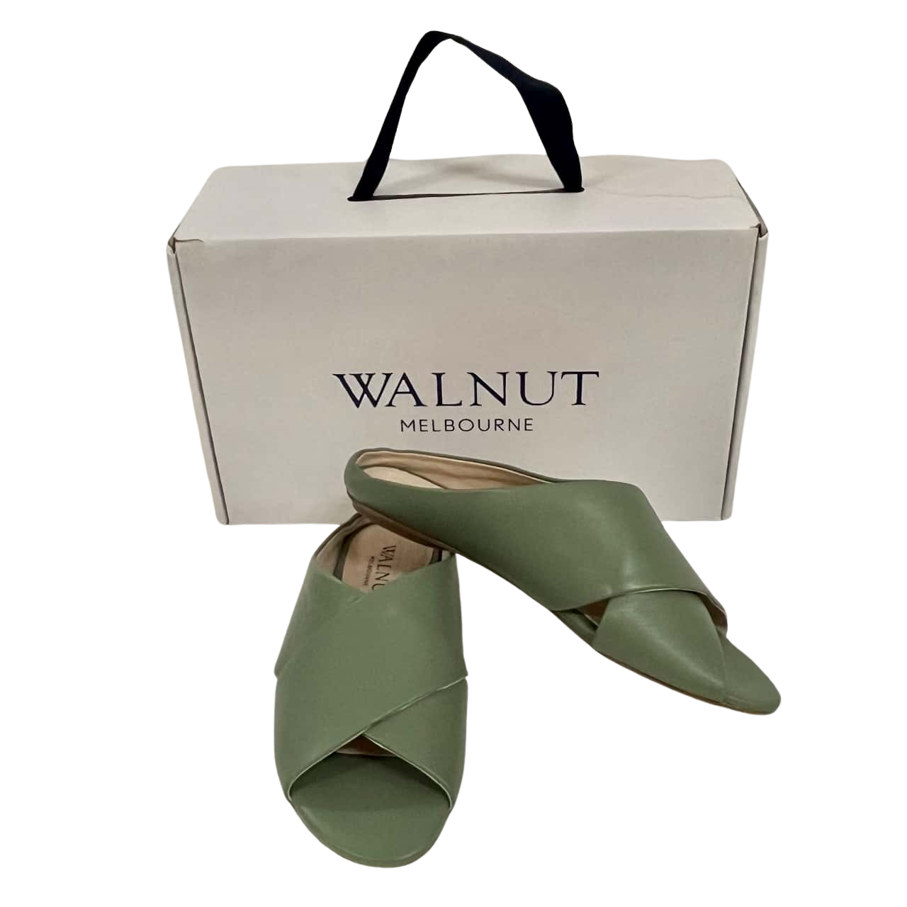 Walnut Melbourne Rose Slide Khaki Size 37 (s)