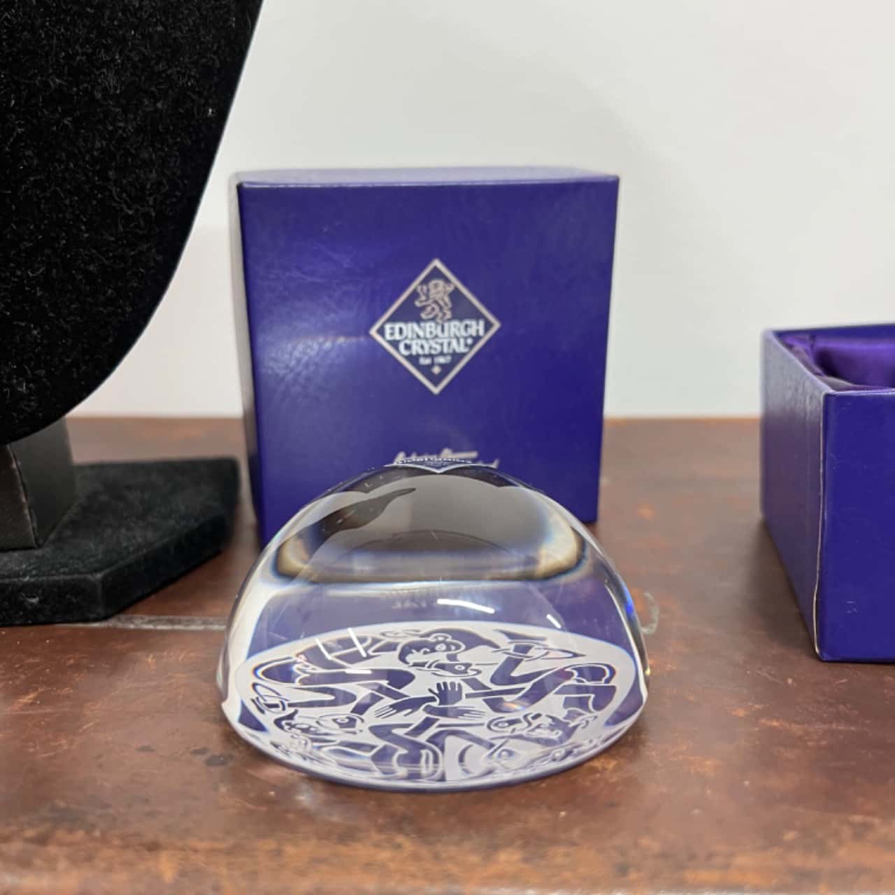 BNIB Edinburgh crystal paperweight (s)