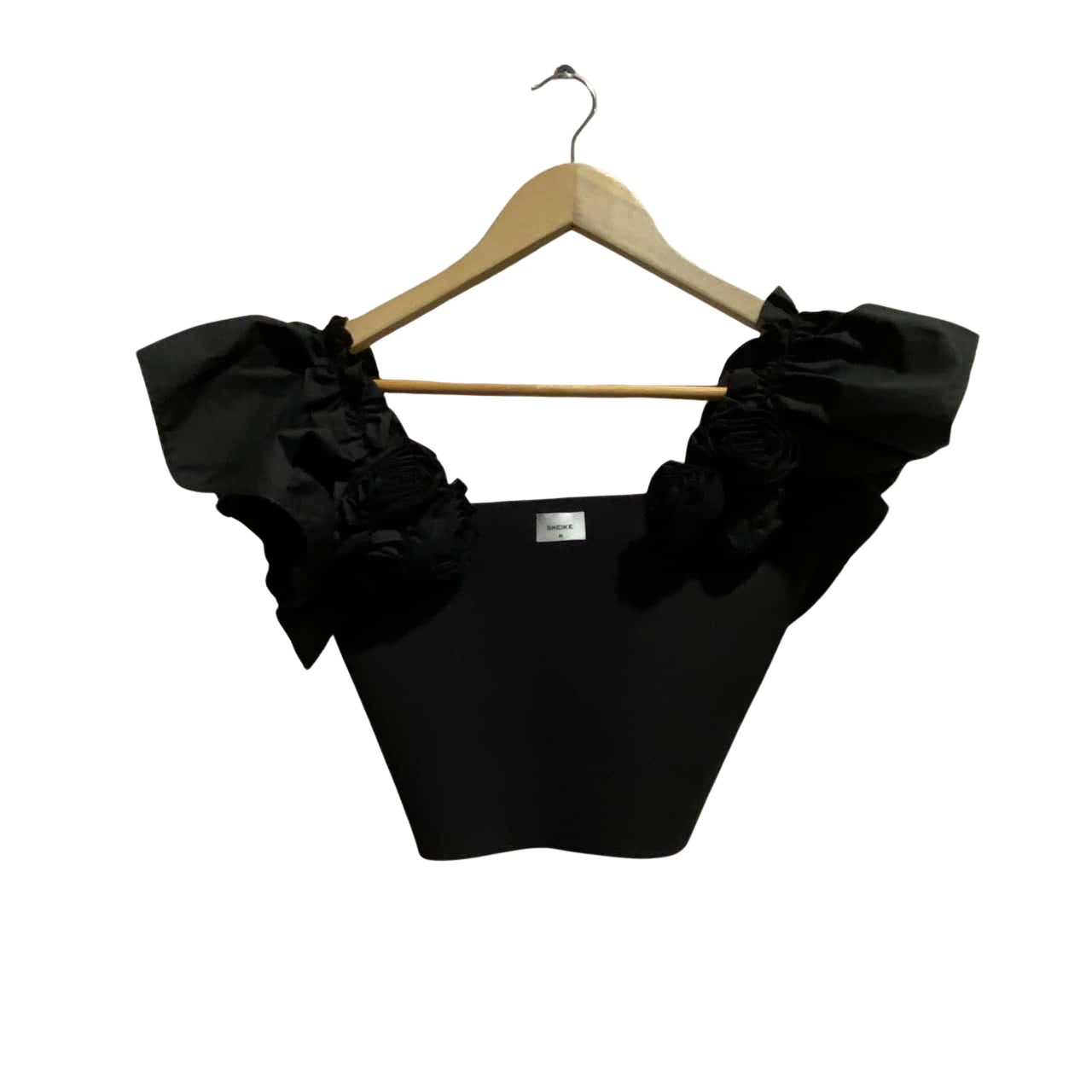Sheike Womens Size M Cropped Top Black (s)