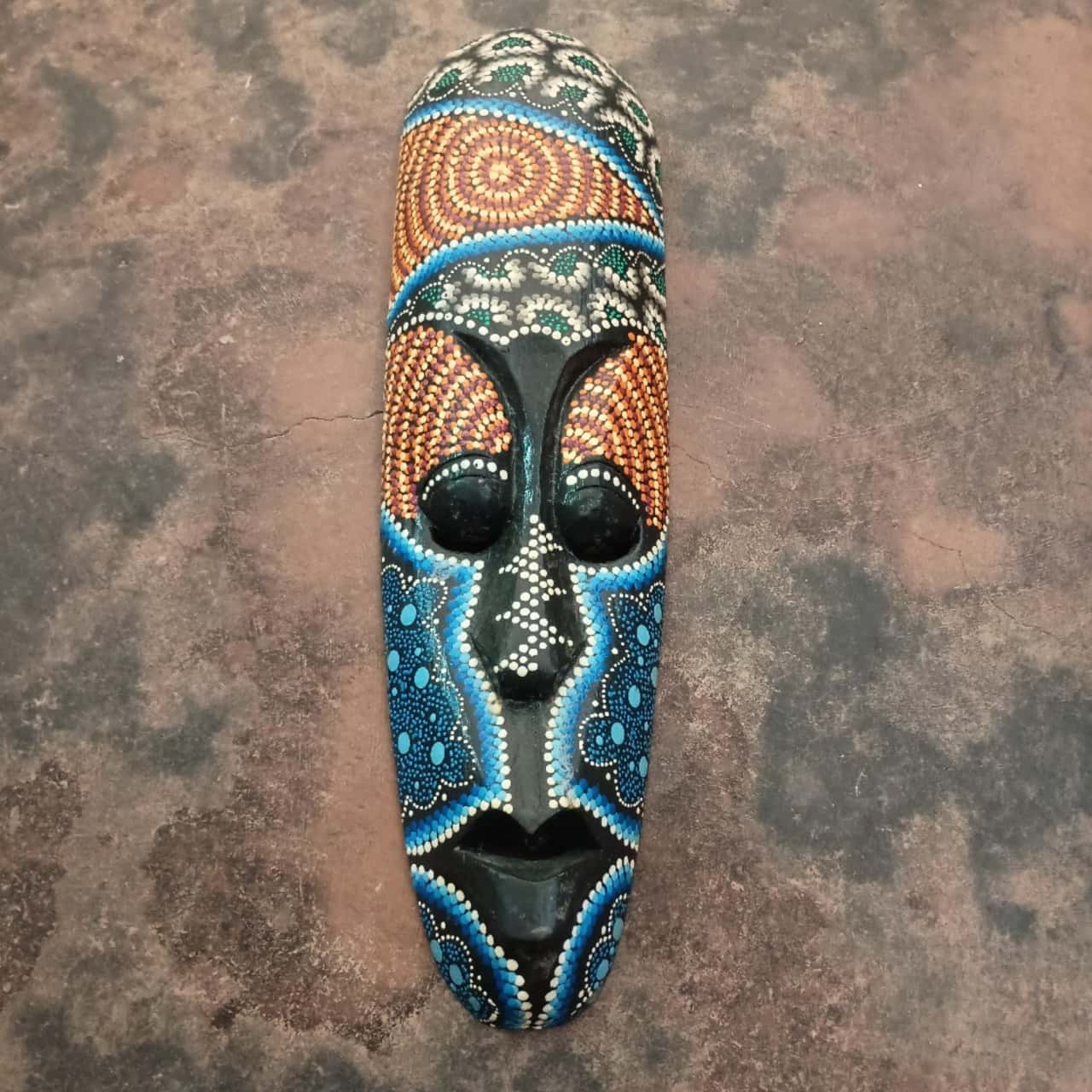 Dot Painted Wall Hanging Mask