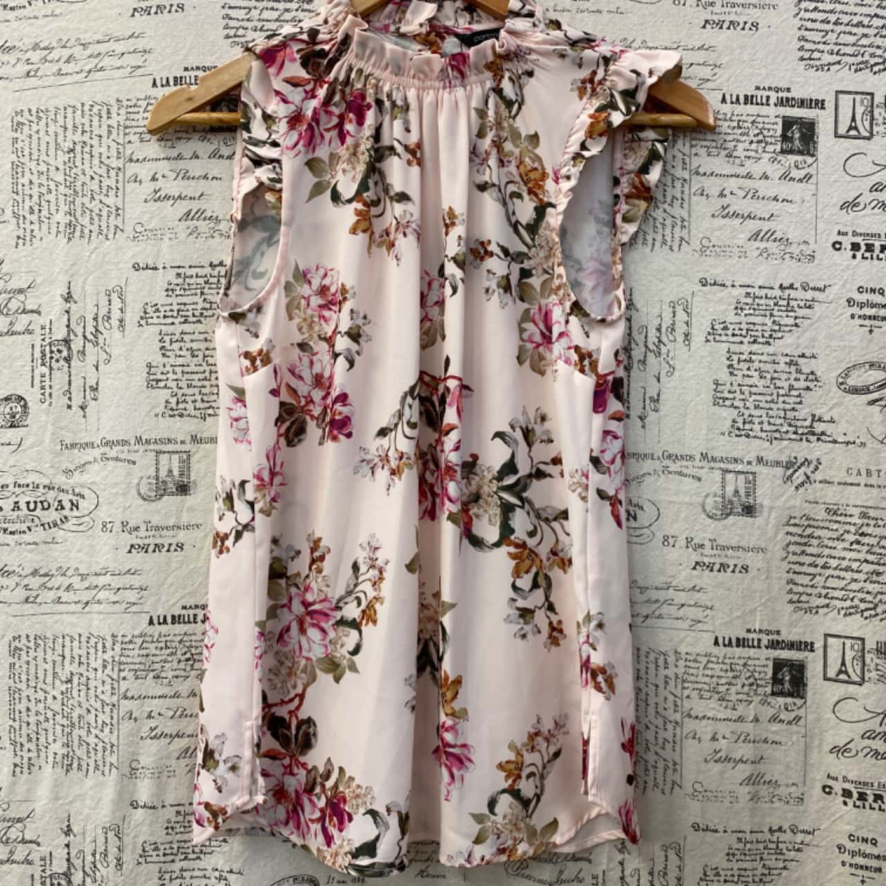 Rockmans Womens Size 6 Sleeveless Floral / Pink