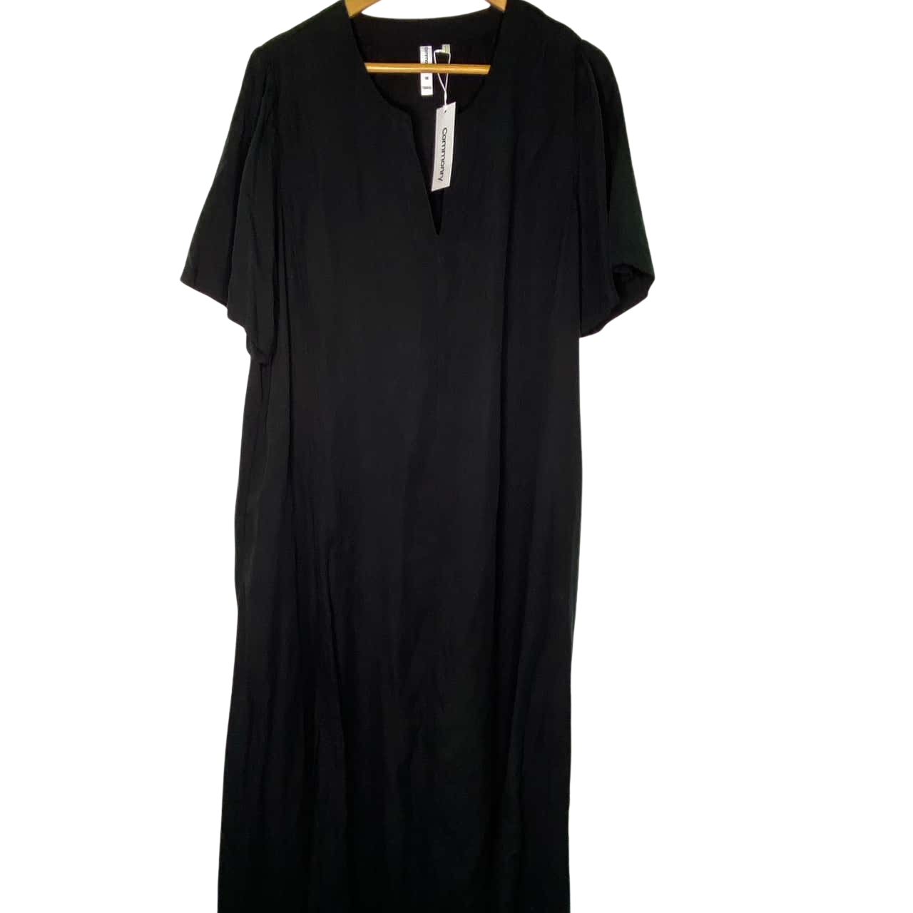 Commonry Womens Size 16 Midi Dress Black (s)