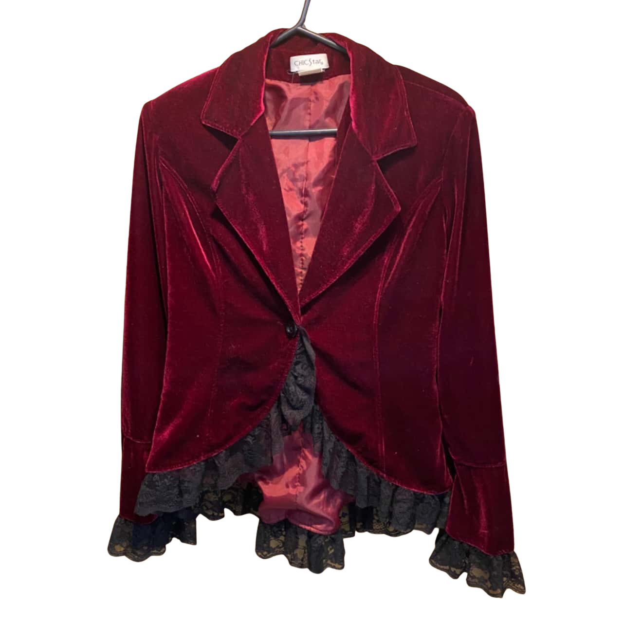 Womens Size 40 Button Up Maroon Chic Star Jacket(s)
