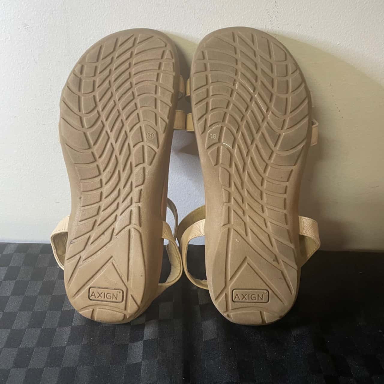 Axign Sandals, Toe & Ankle Strap, Size EU 39/AU 8.5