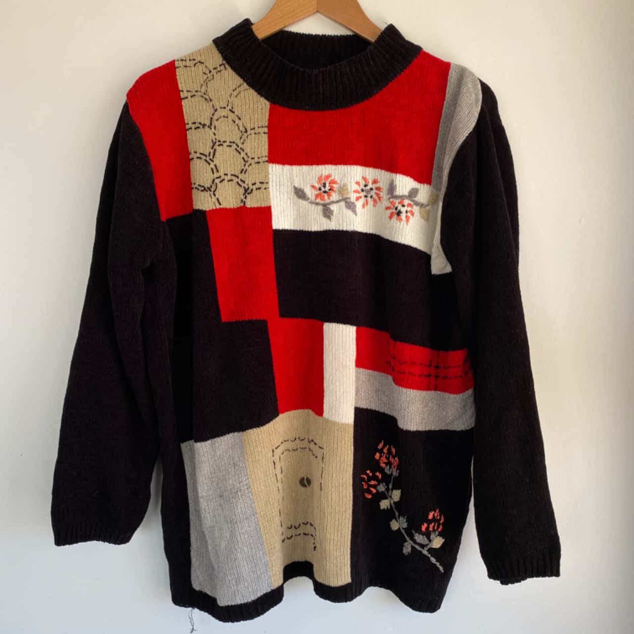 Vintage Millers Patchwork Sweater Size 14 / XL(s)