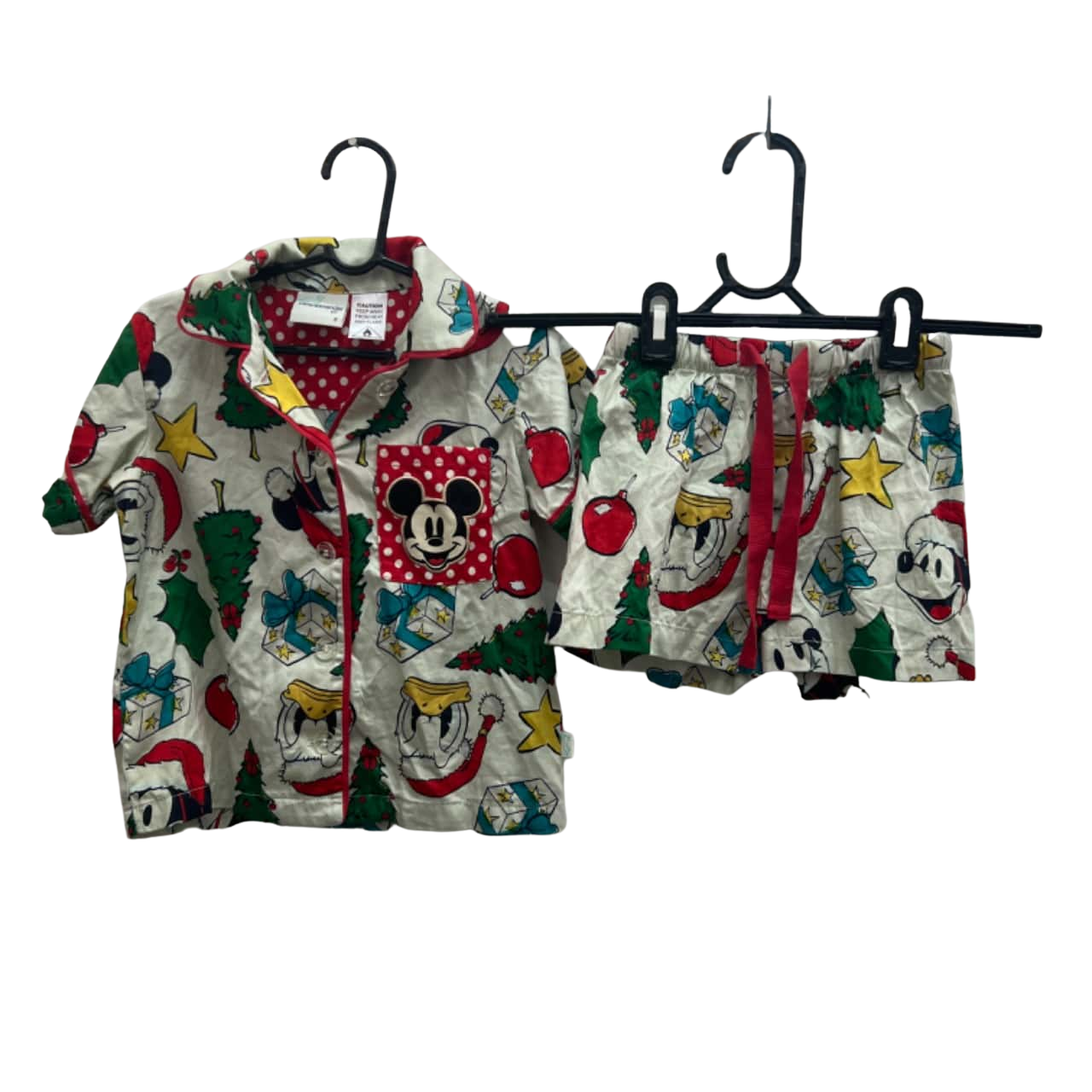 Peter Alexander Kids Junior Size 2 Mickey Mouse 2 Piece Pyjama Set