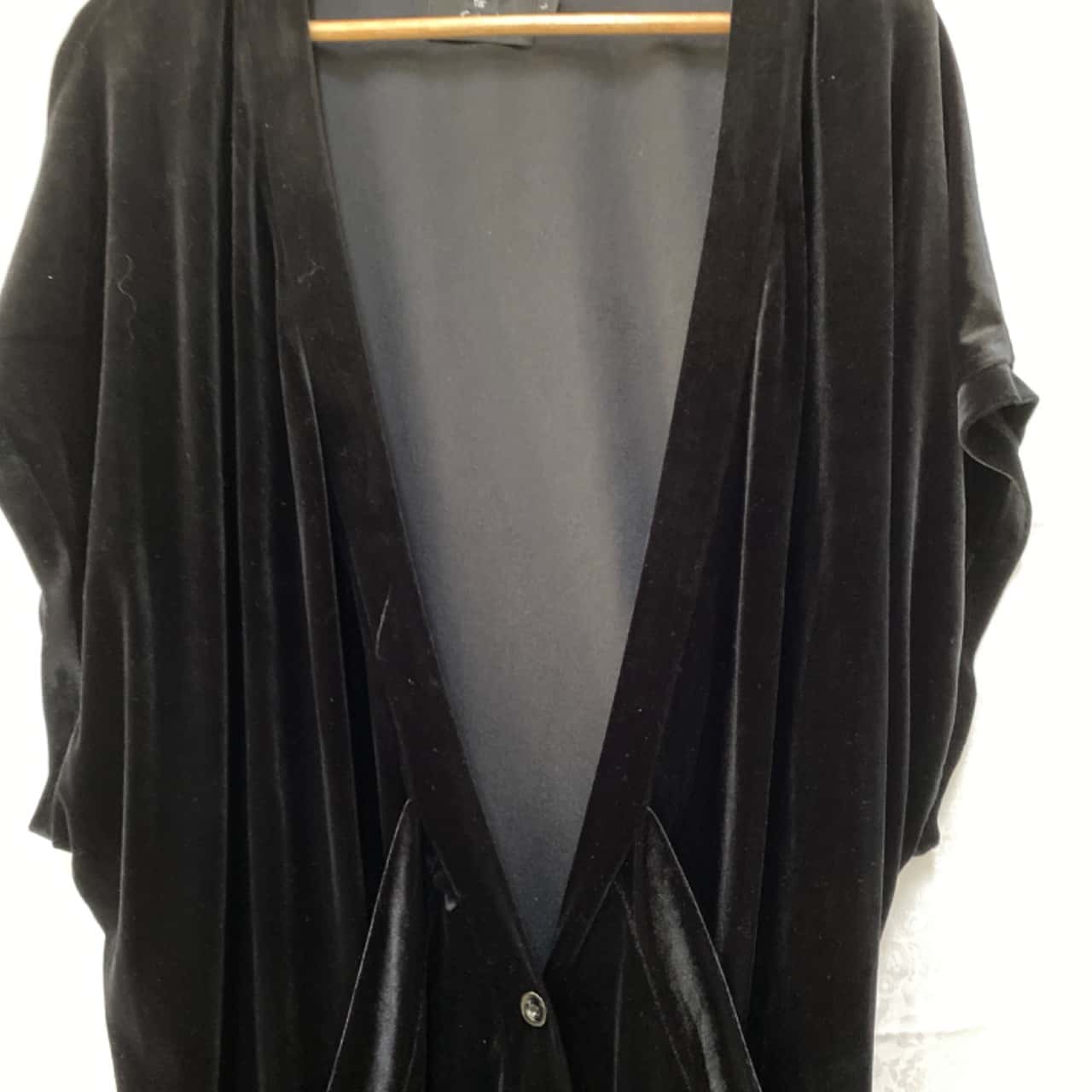 Alpha60 for Sportsgirl Womens Size L Black Velour Jacket