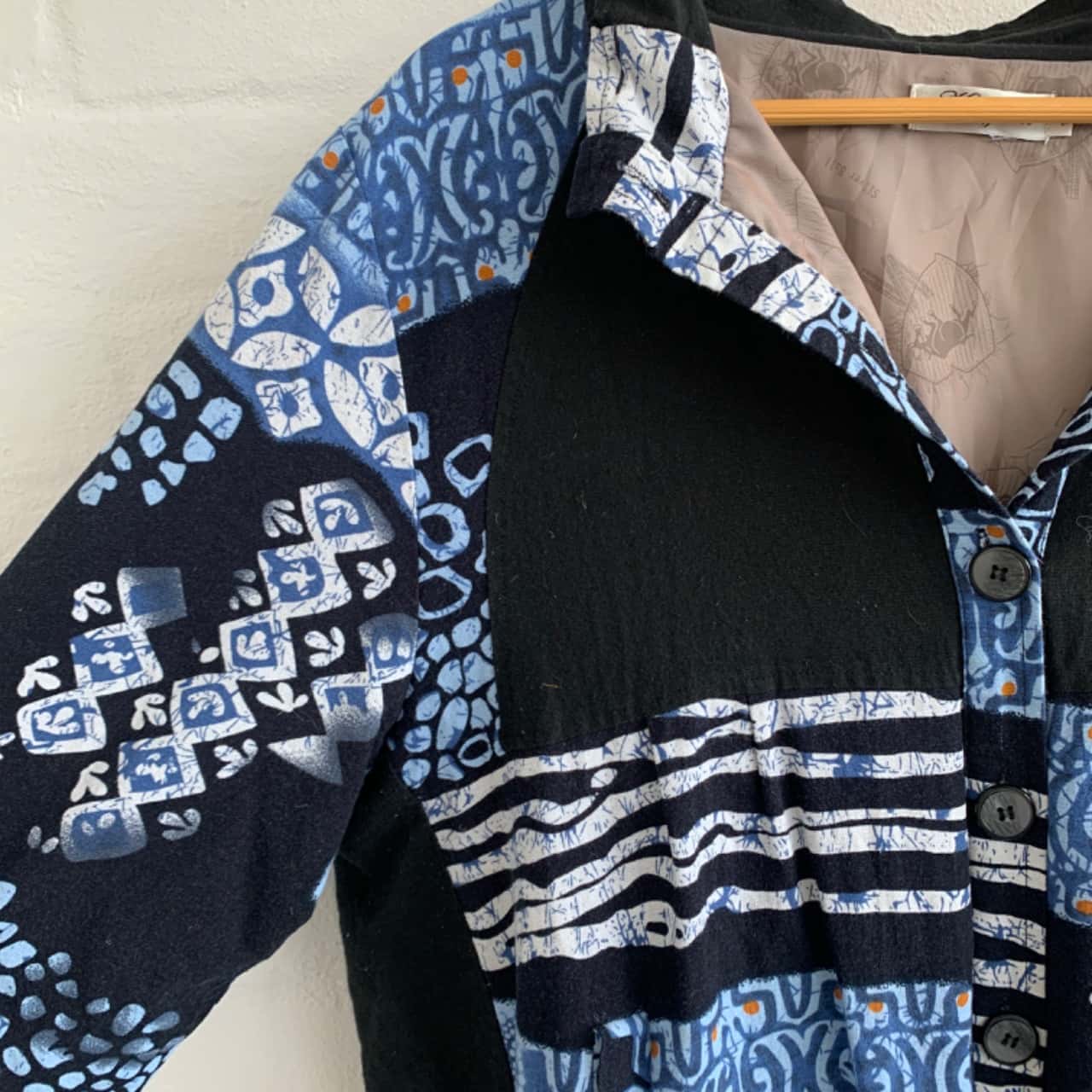 Hourglass XL Navy Blue Button Up Jacket (s)