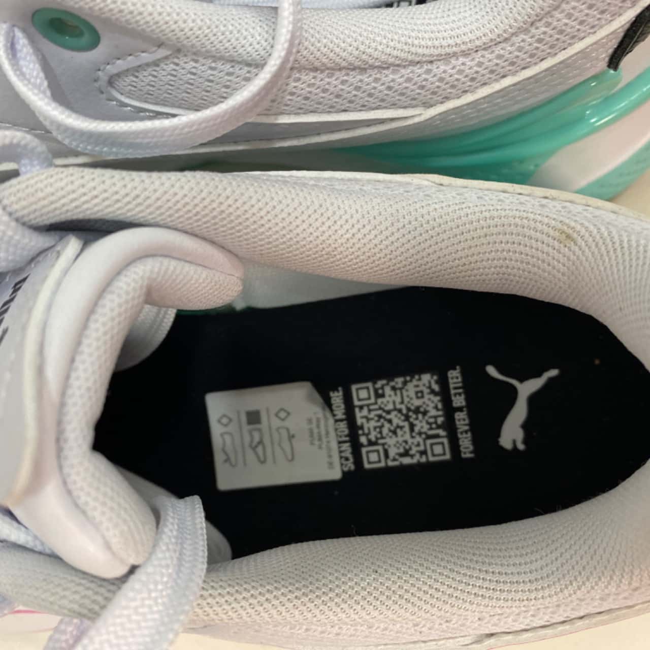 Puma Womens Trainers Size 9 Green / Pink / White (s)