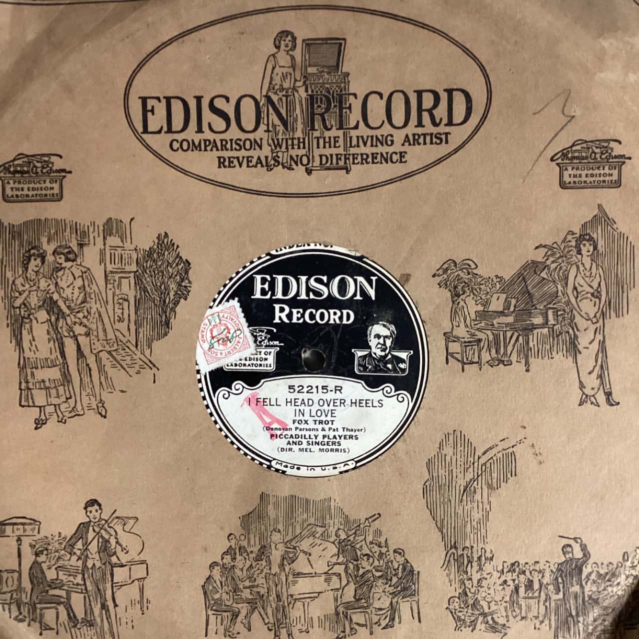 Edison Record Phonograph Record