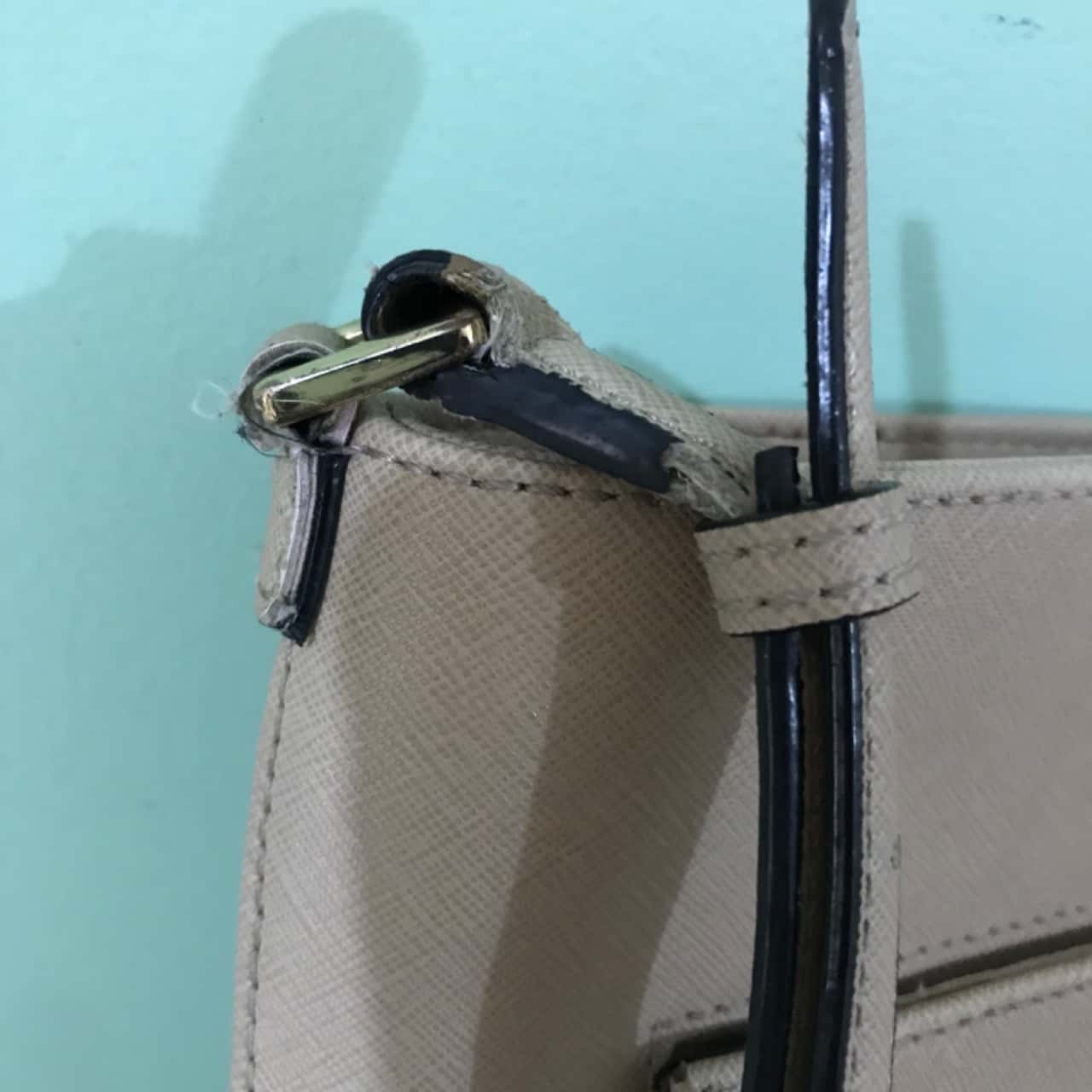 Womens Cross Body Bag Beige