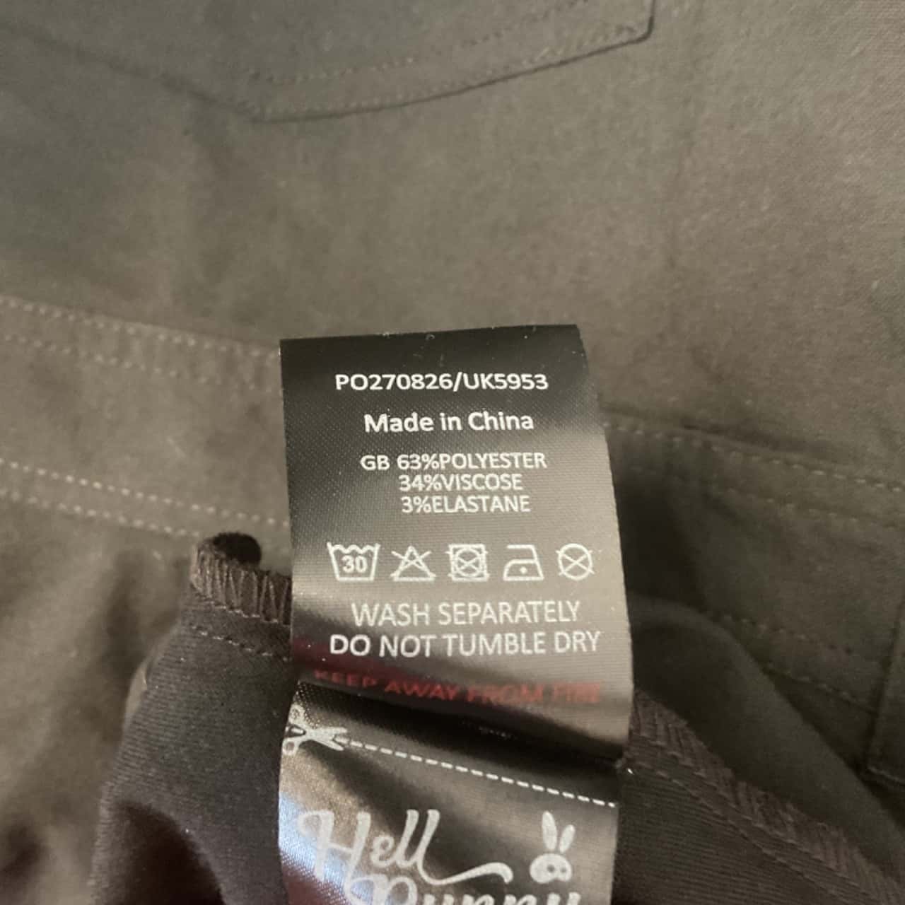 Women’s Hell Bunny Size XXXL Overalls Black Fox