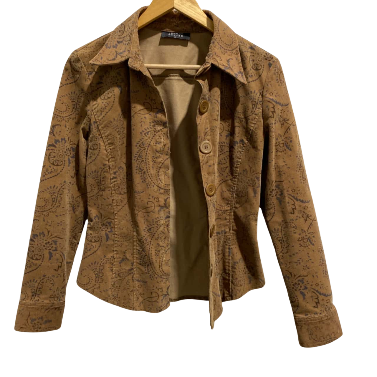 Johnny Dexter Womens Size 10 Button Up Brown / Pattern (s)