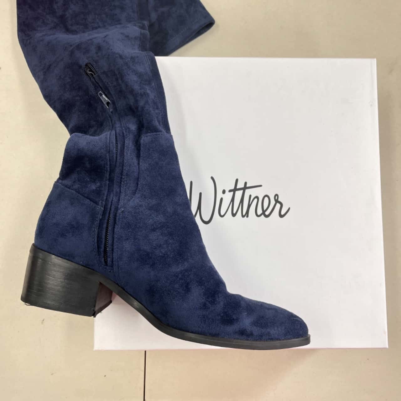 Wittner Womens Size 39 THIGH HIGH BOOTS (BLUE)