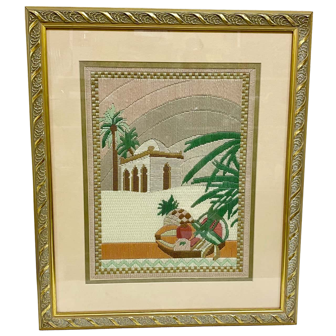 Beautifully Framed Long Stitch Tapestry 47cm x 56cm(s)