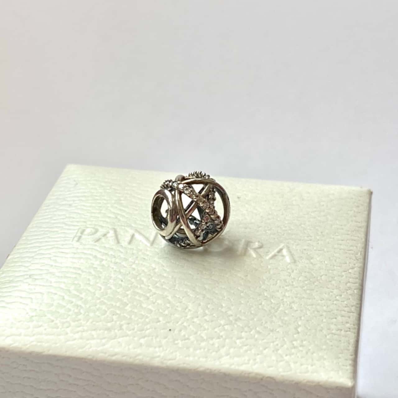 925 Sterling Silver bedazzled Pandora Charm (s)
