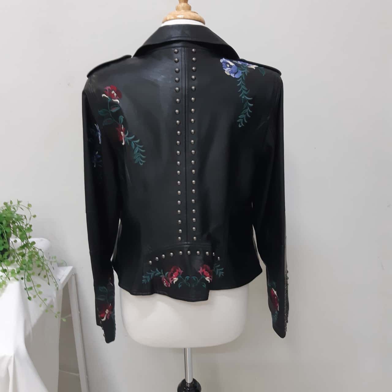 Brand New City Chic Biker Jacket Embroidery Rose(s)