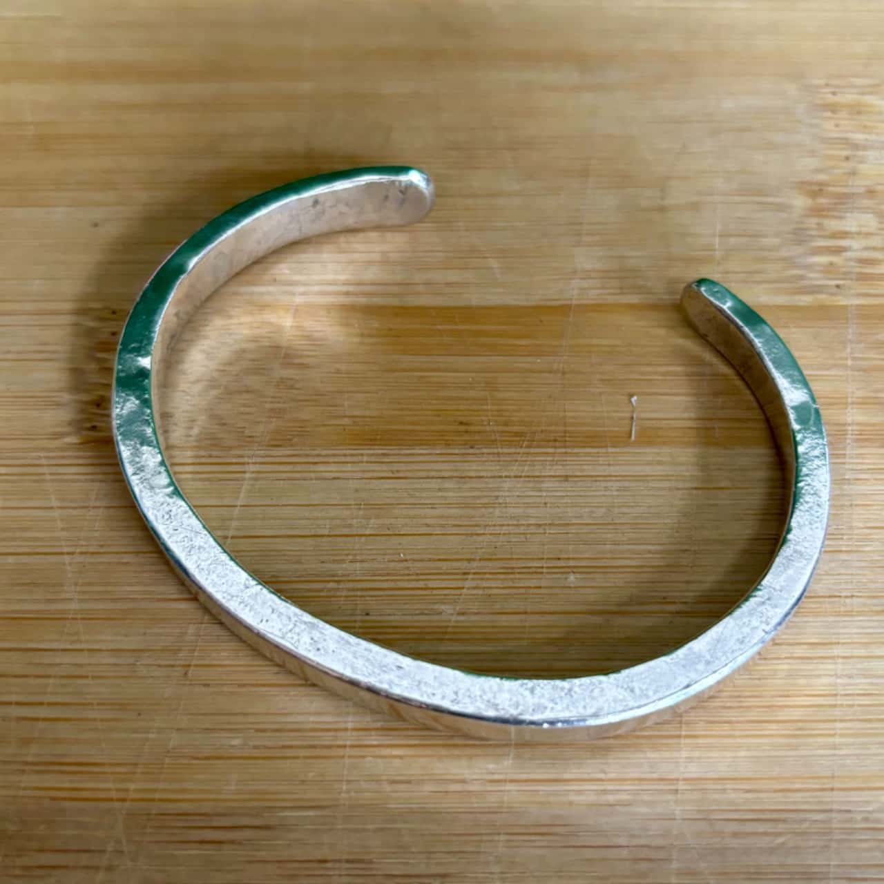 Distressed Silver Cuff (Stamped 925)(s)