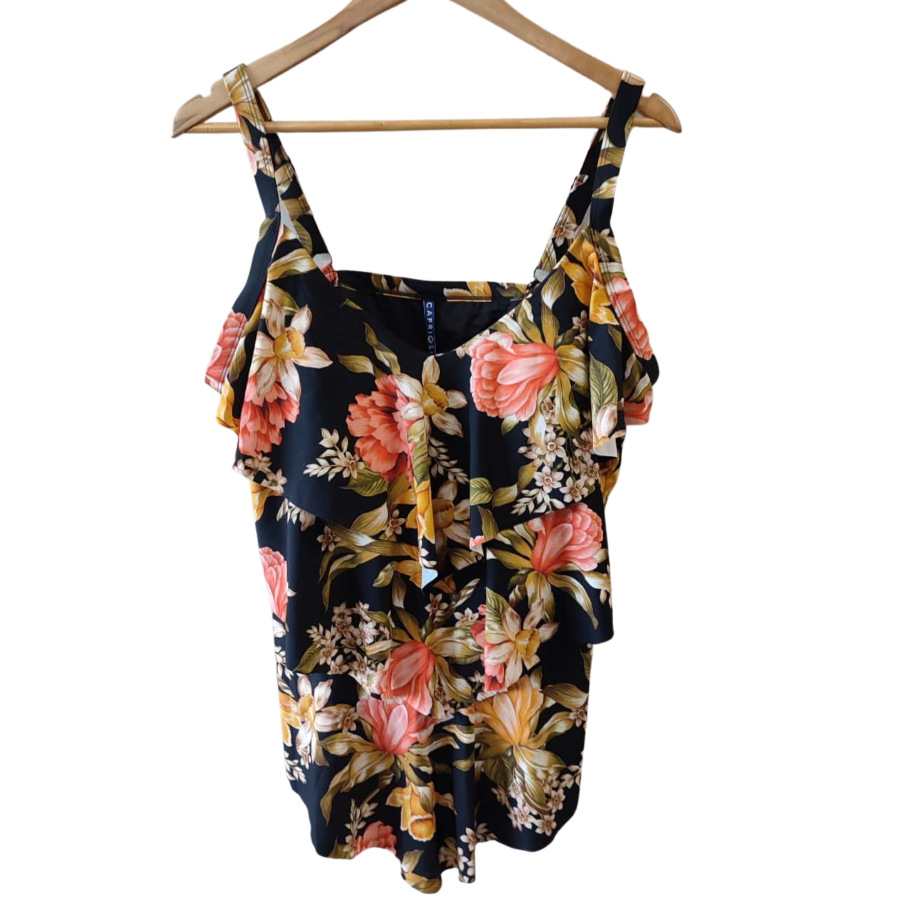 CAPRIOSCA TANKINI TOP Size 20 Floral