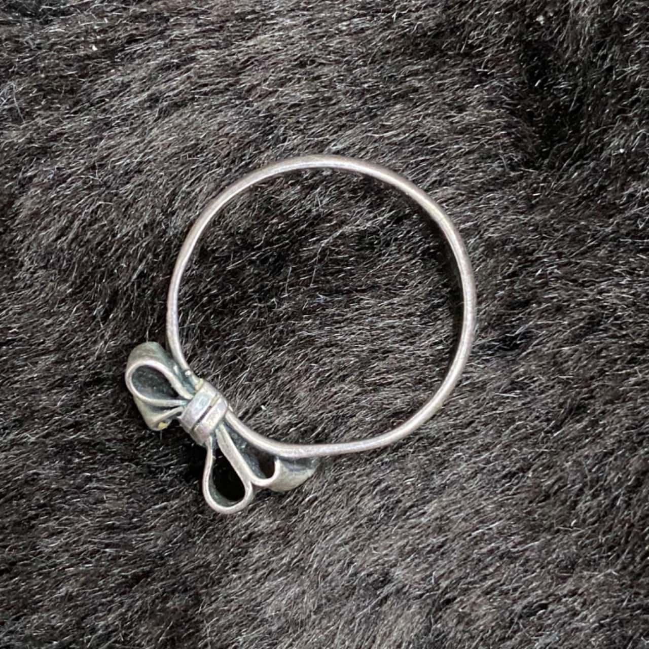 Womens 925 Silver Vintage Bow Ring(s)