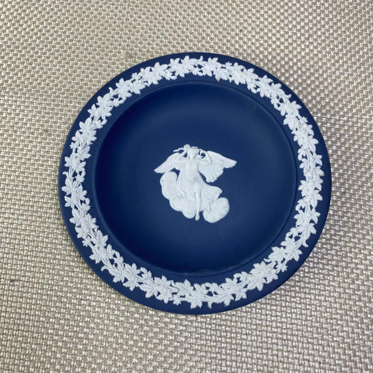 Wedgwood Blue Angel Plate & Pink Heath Thimble(s)