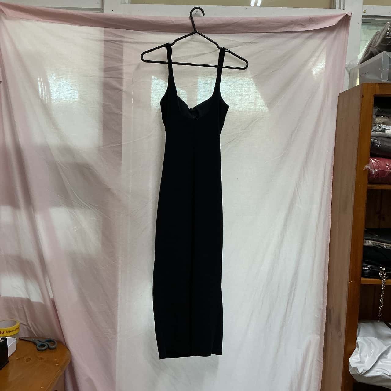 Bec & Bridge Womens Size 10 Midi Dress Navy Blue