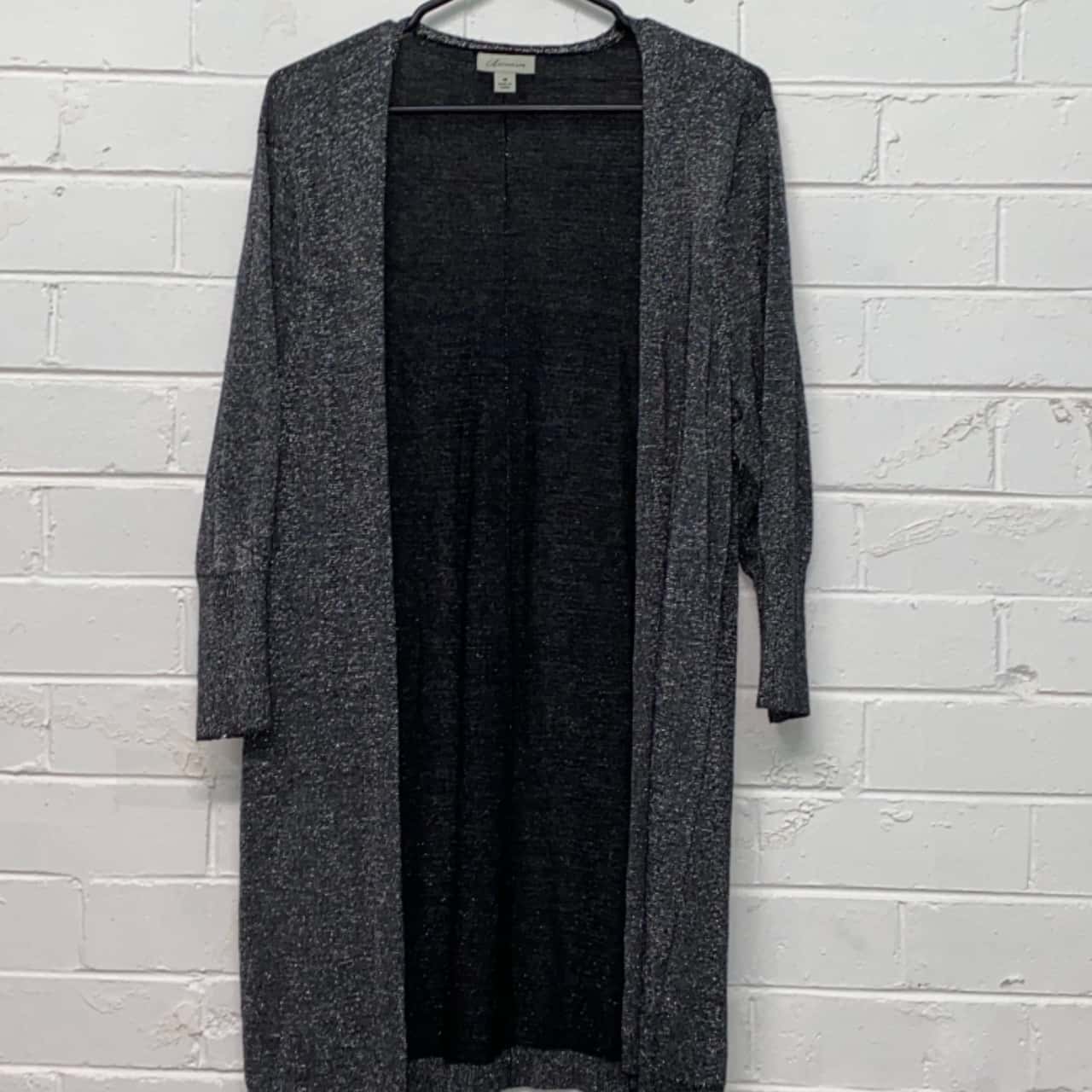 Autograph Womens Size M Silver Long cardigan