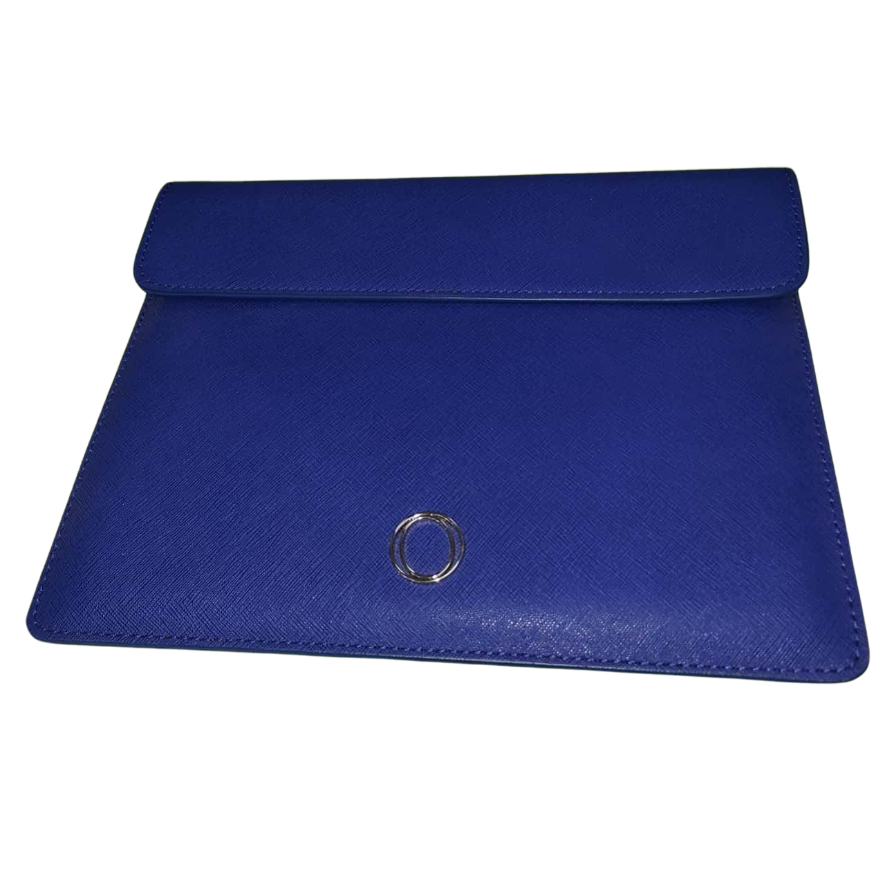 Oroton Blue Saffiano Leather Clutch Wallet Tablet Carry All Everyday ...