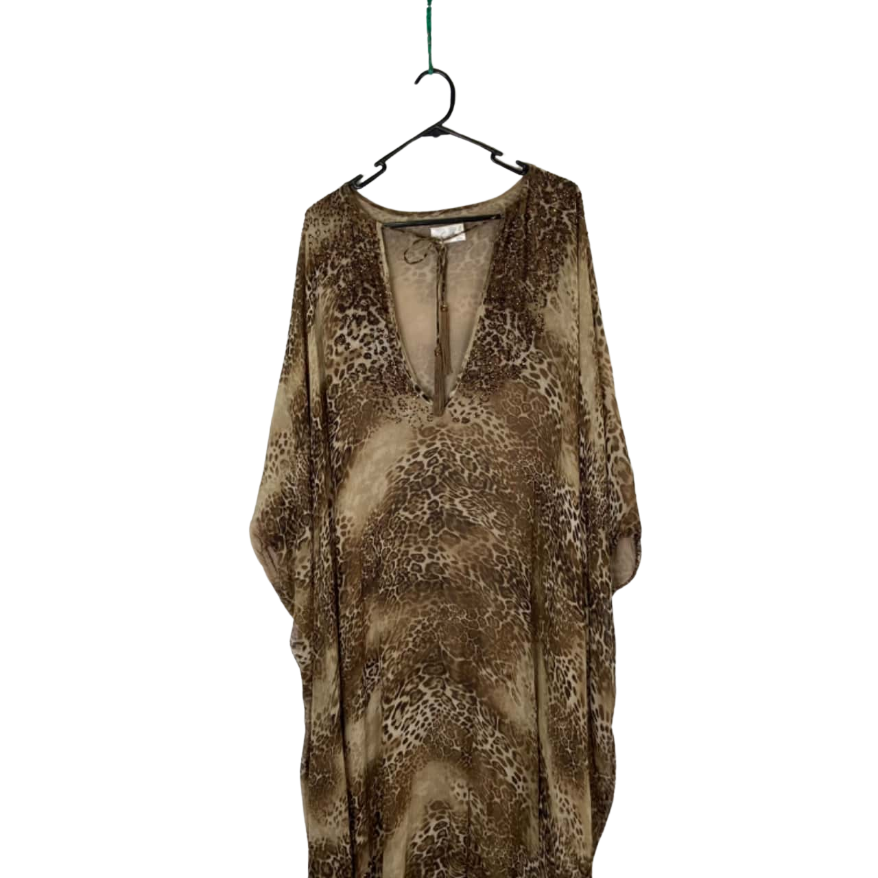 Camilla Womens One Size Maxi Full Body Throw Dress Leopard Print