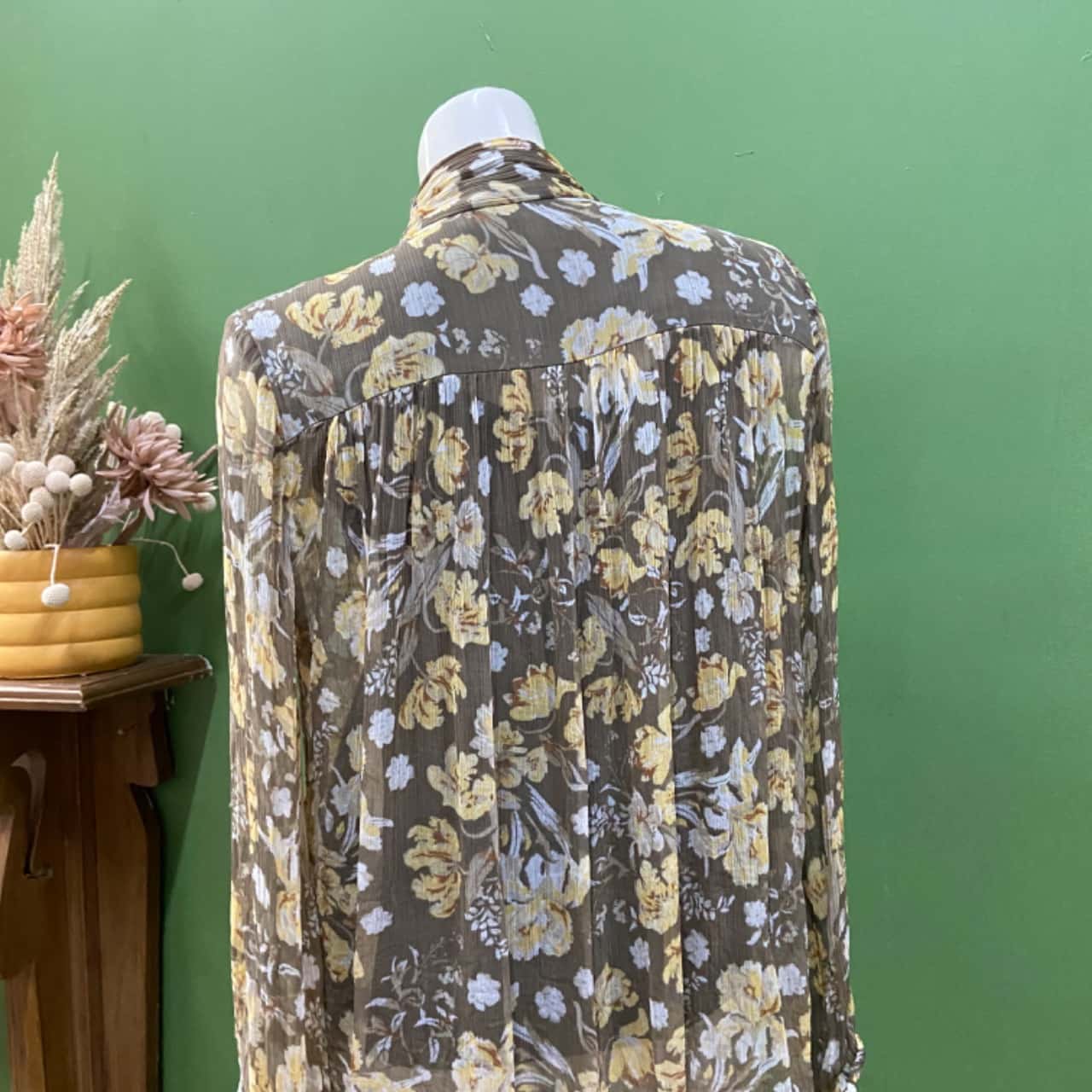 Shona Joy High Neck Button Up Blouse