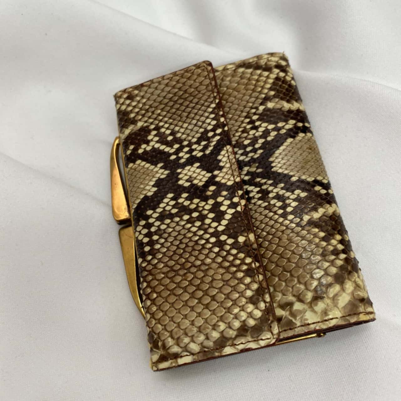 Genuine Python Womens purse Brown (s)