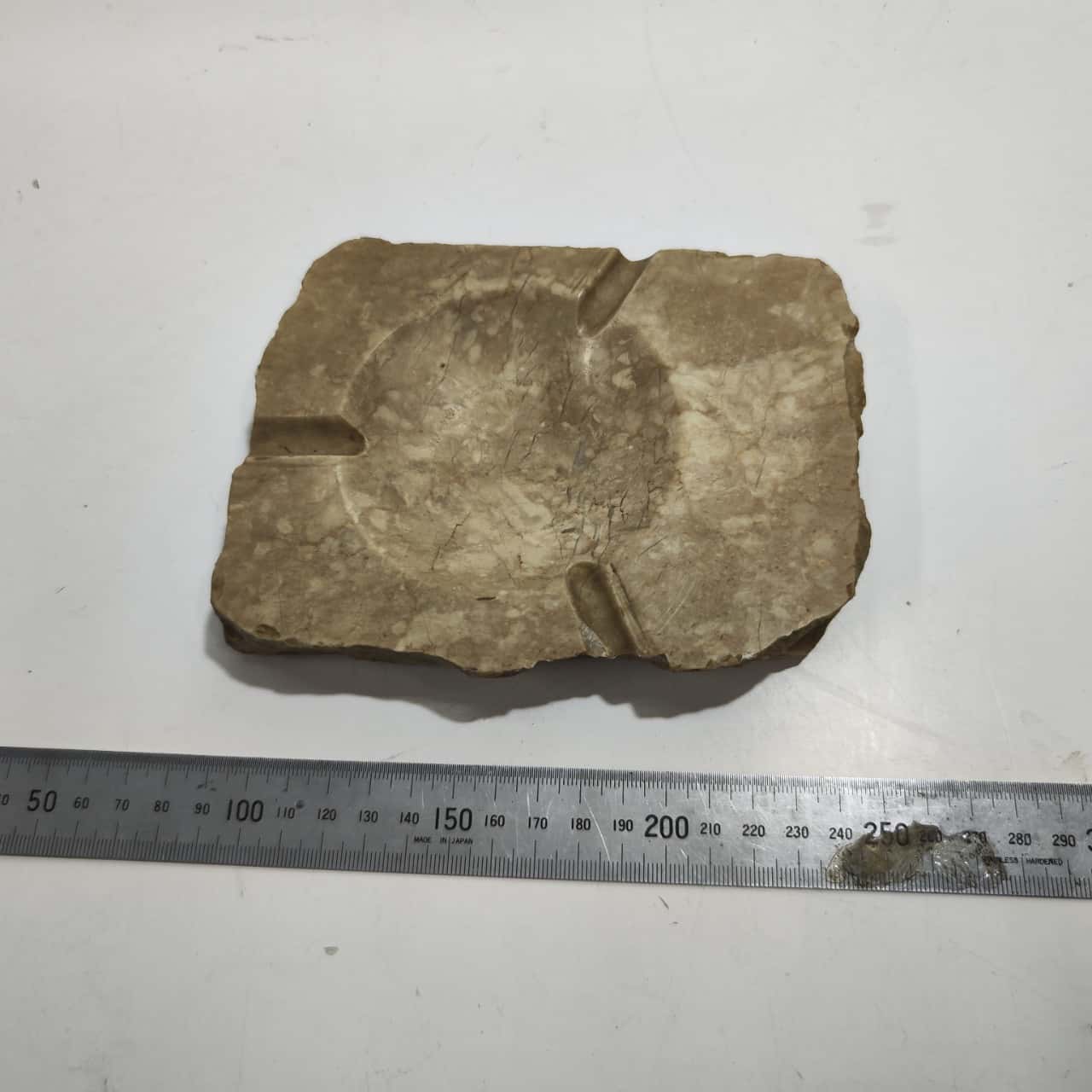 Stone Slab Carved Ash Tray