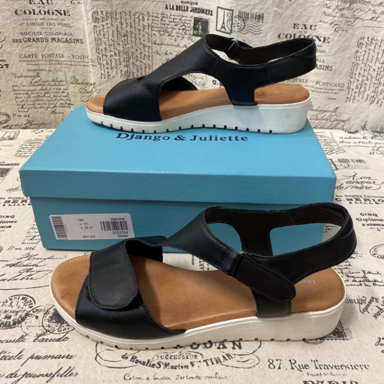 Django & Juliette Womens Size 41 Sandals Black (s)