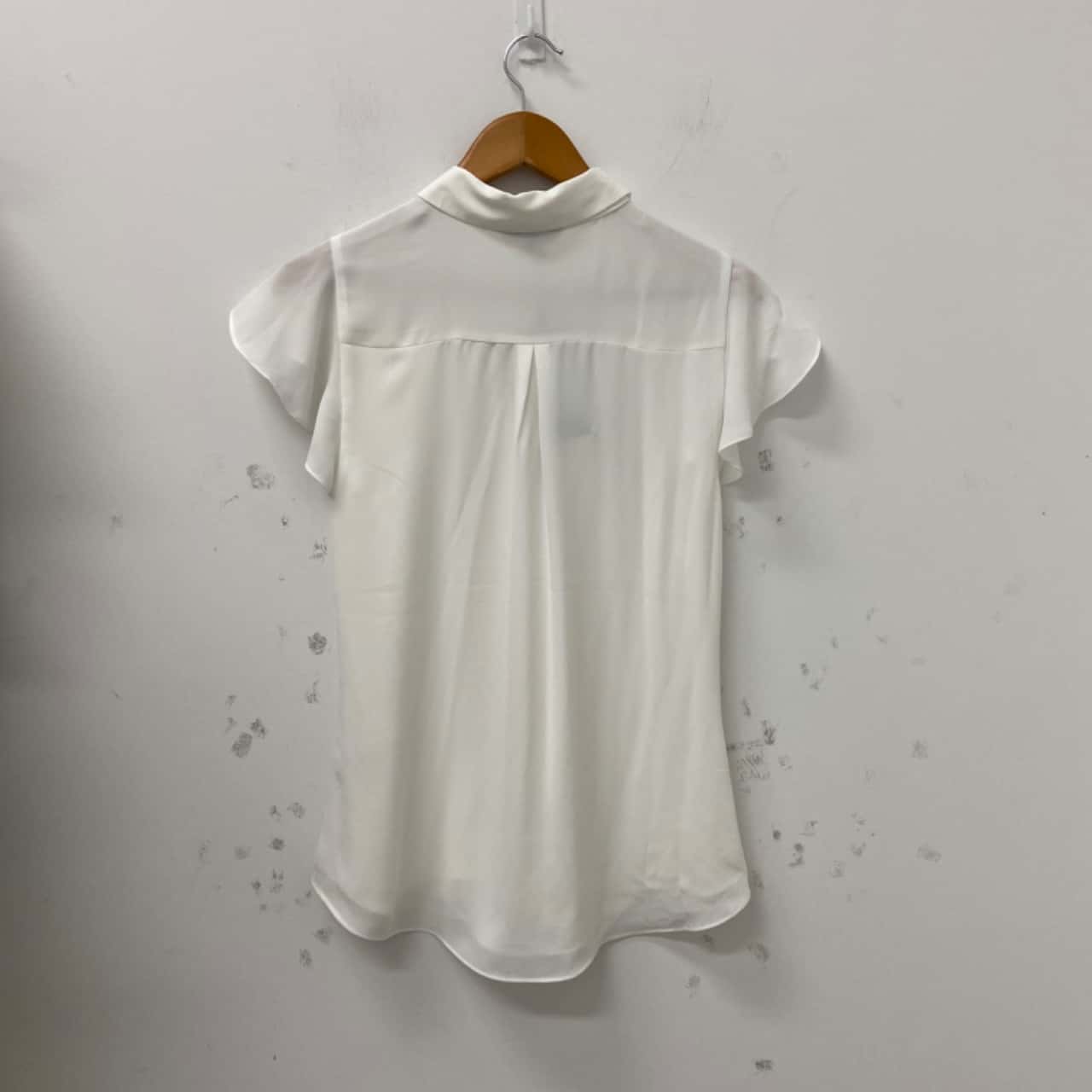 Portmans Womens Size 10 Short Sleeve Shirt Ivory