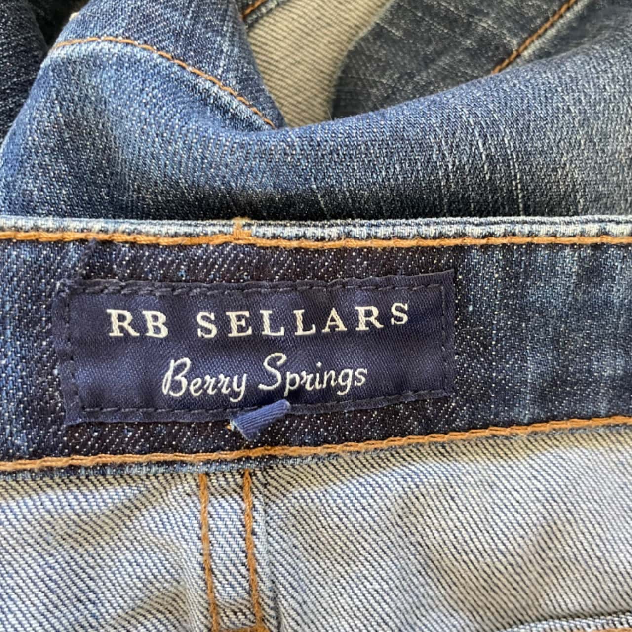 RB Sellars Berry Springs Blue Denim Regular Fit Mini Skirt Size 10 / M (s)