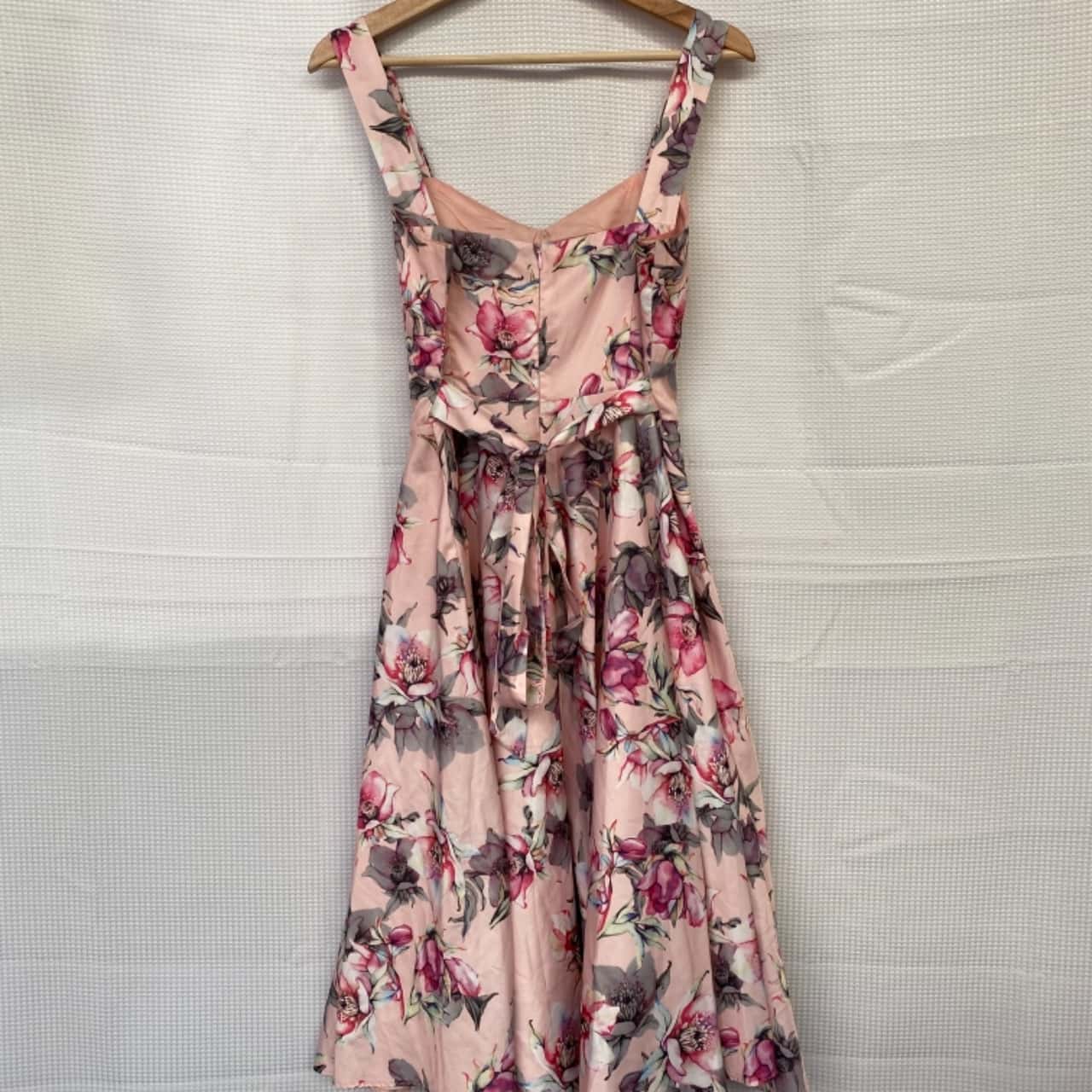 Caroline Morgan Womens Size 10 Floral Pink Dress