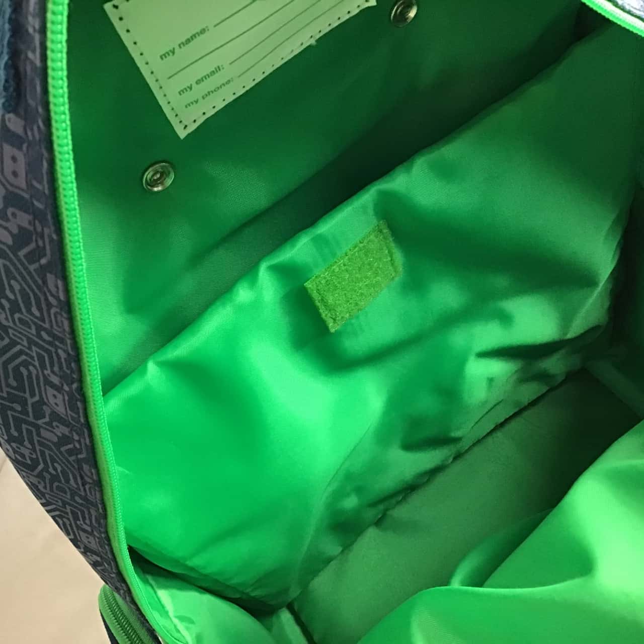 Kids Smiggle Trolley Backpack Green / Navy Blue