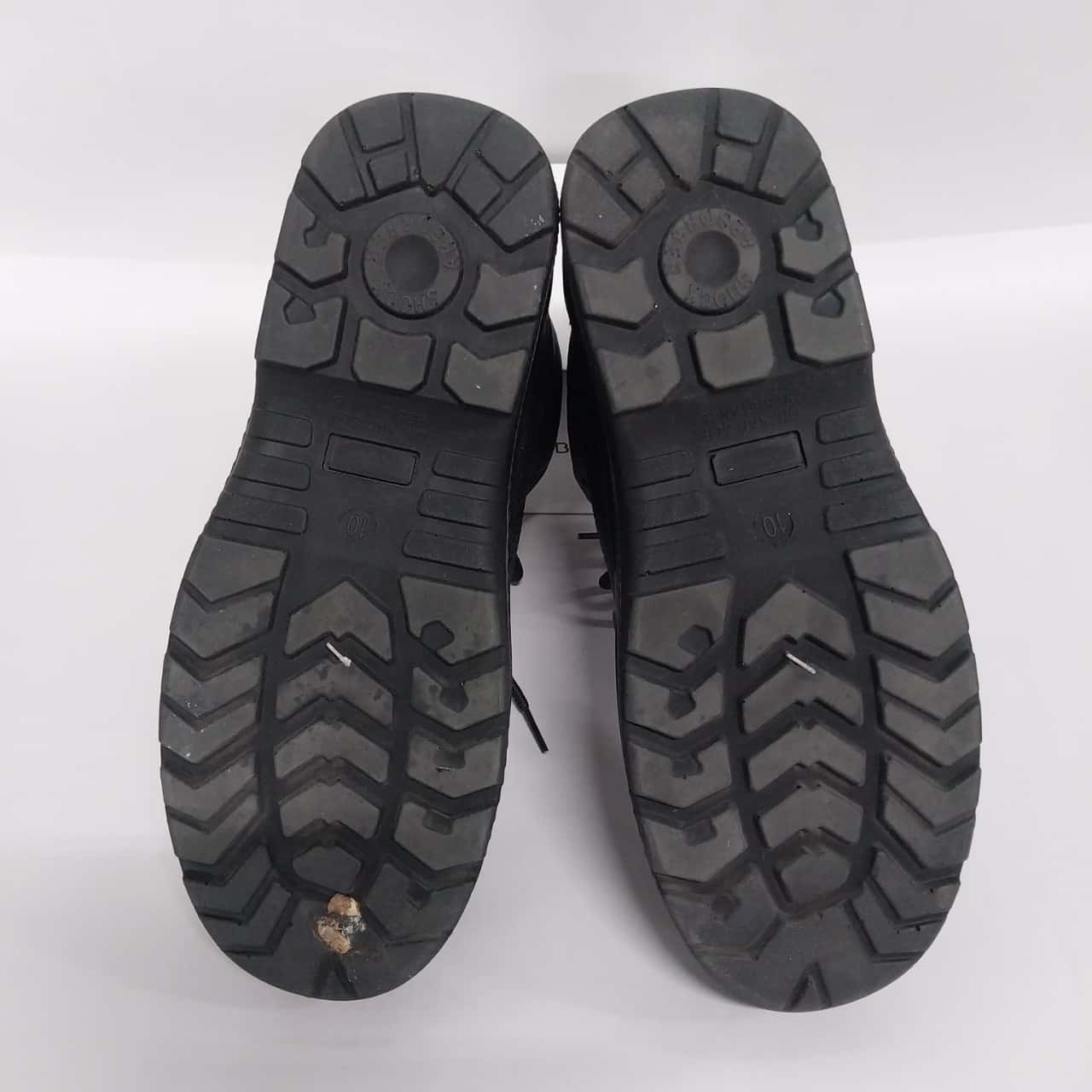 Jackeroo - Men's boots, steel cap, Size 10, Black, leather.