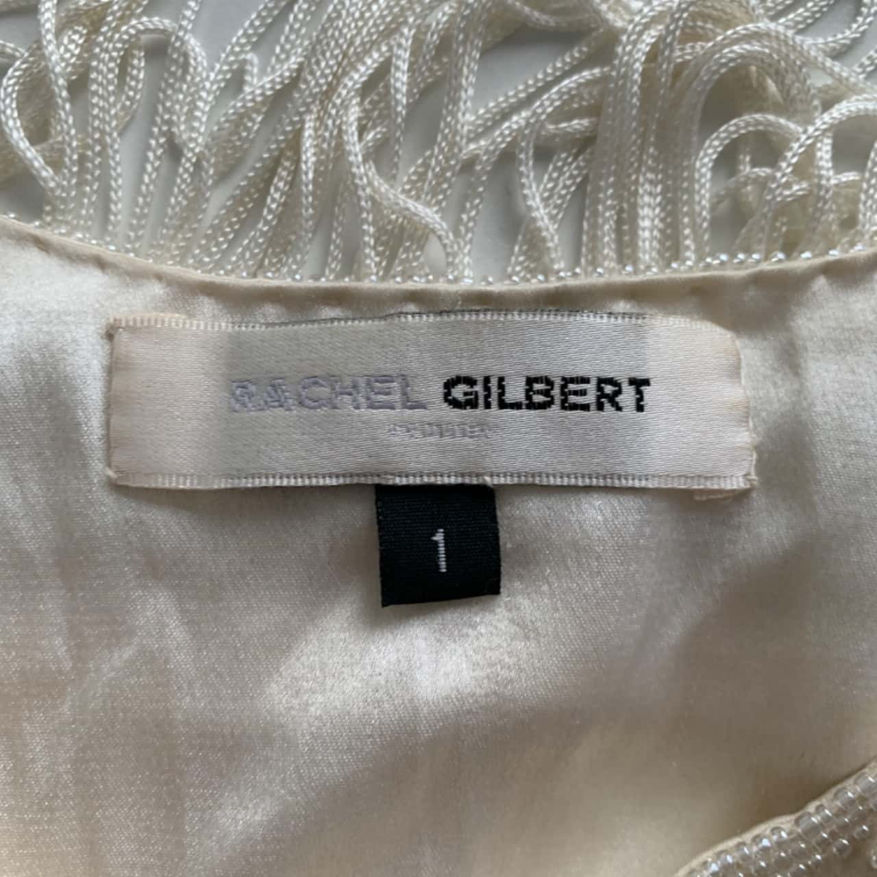 Rachel Gilbert Size 1 Cream Silk Tassled Top(s)
