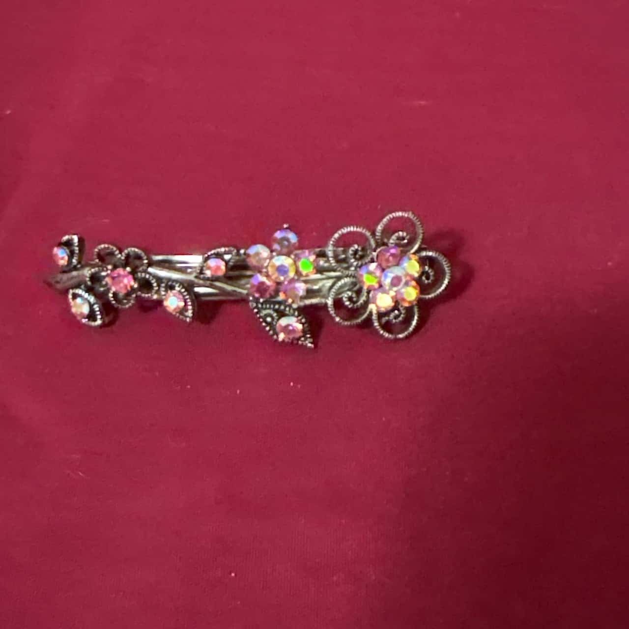Women's Vintage Style Aurora Borealis Rhinestones Hair Barrette (s)