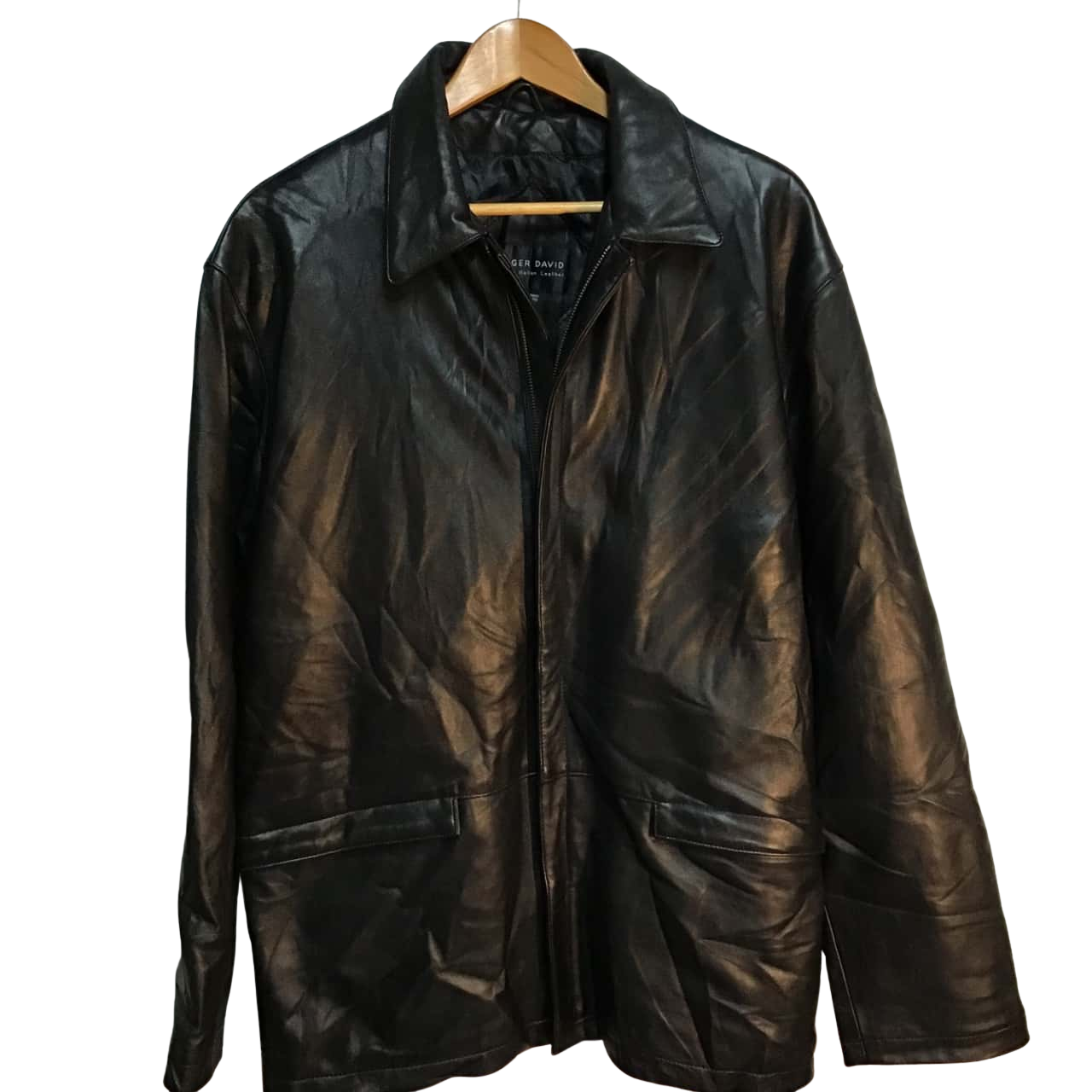 Roger David Mens Size L Front Zipper Black Jacket(s)