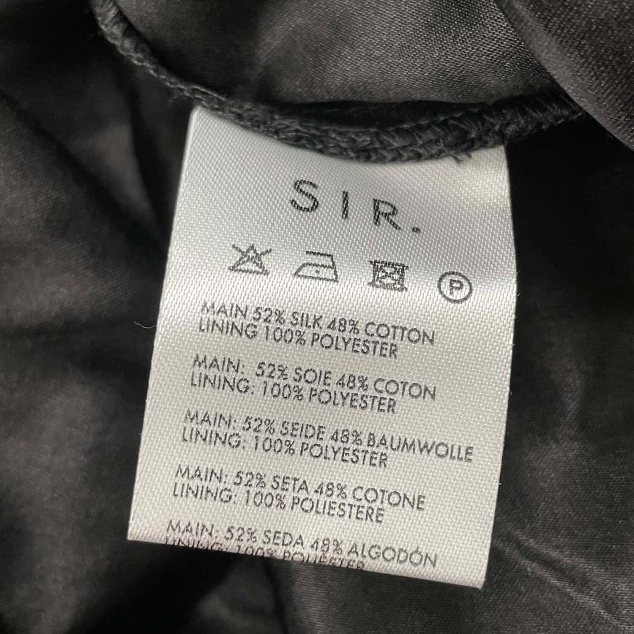 BNWT SIR the Label Womens Size 1 Black Backless Maxi Dress