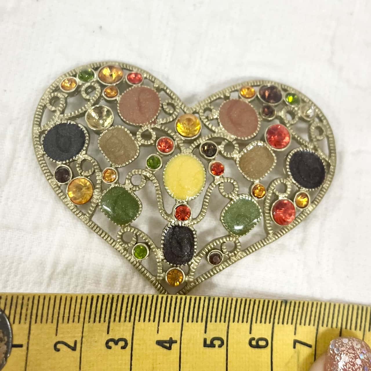 Multi-coloured Love Heart Brooch(s)