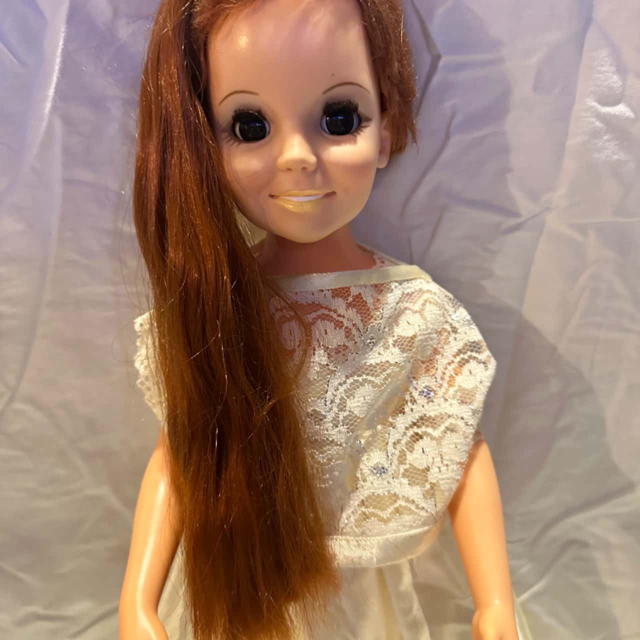 VINTAGE 1965 CHRISSY DOLL IDEAL TOY CORP HONG KONG WITH ADJUSTABLE HAIR ...